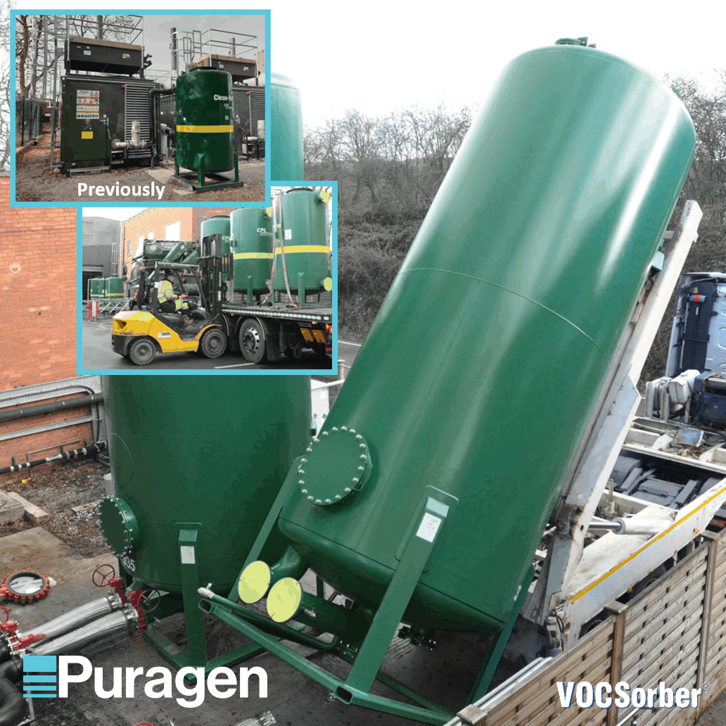 Actualización del filtro de carbón para biogás de vertedero (LFG) | Puragen